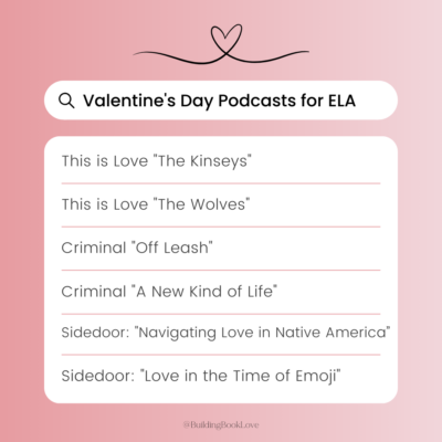 Valentine's Day Activities for Middle & High School ELA Students ...