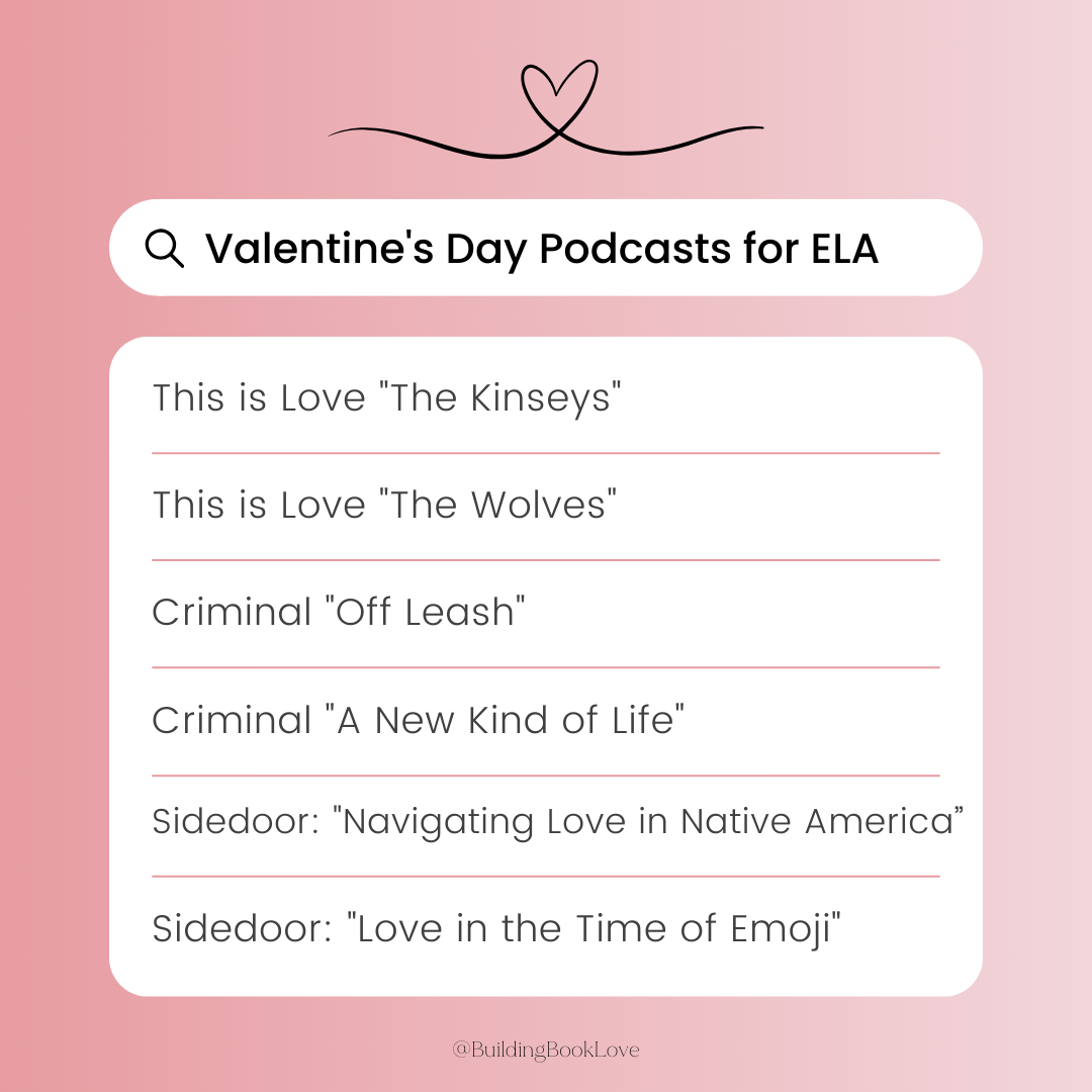 Valentine's Day Activities for Middle & High School ELA Students ...