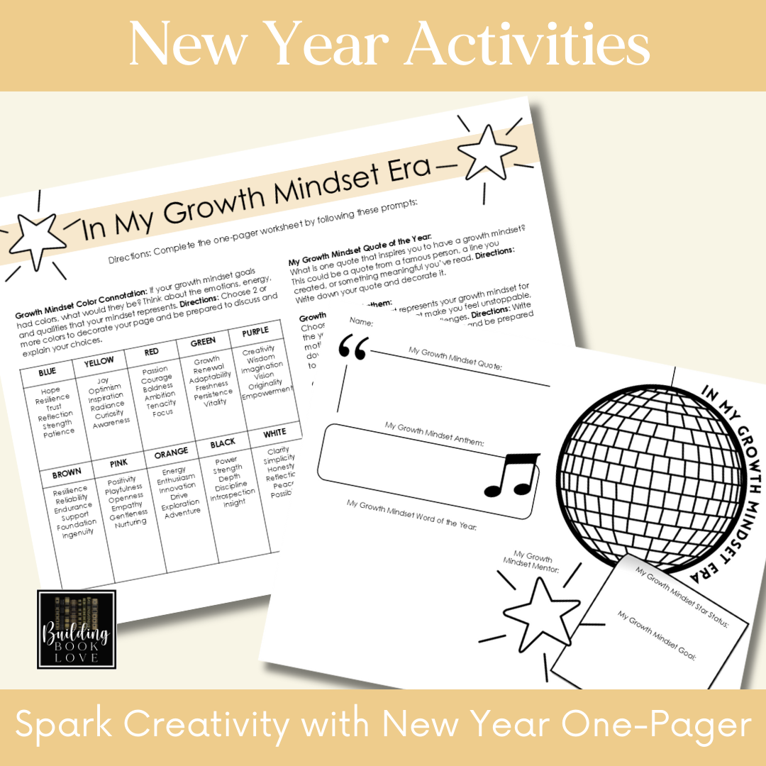 New Year Activities for Students: Growth Mindset Lesson Plans and Ideas ...