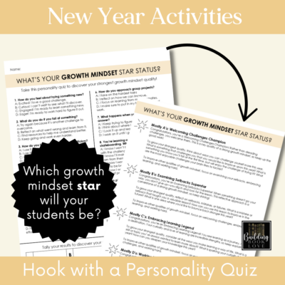 New Year Activities for Students: Growth Mindset Lesson Plans and Ideas ...