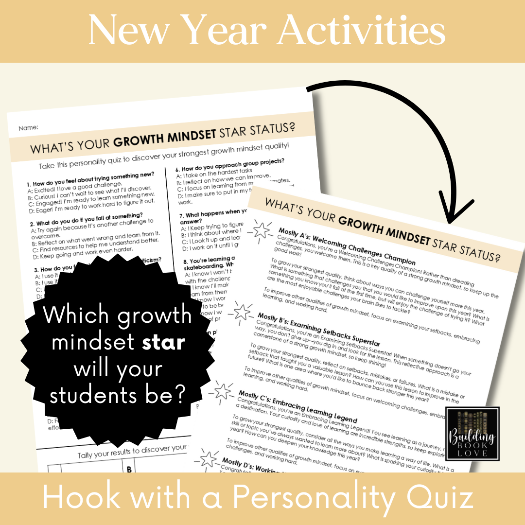 New Year Activities for Students: Growth Mindset Lesson Plans and Ideas ...