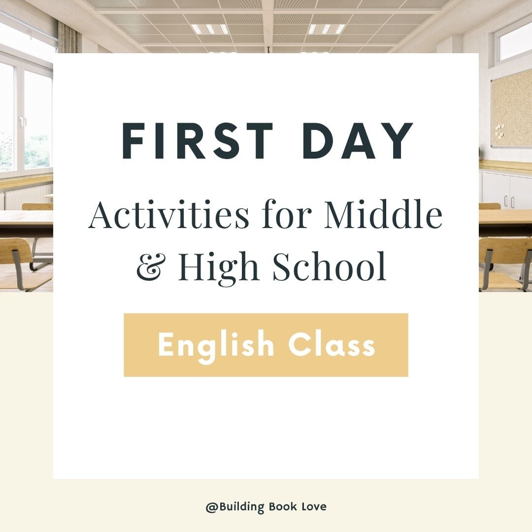 First Day of School Activities for High School and Middle School ...