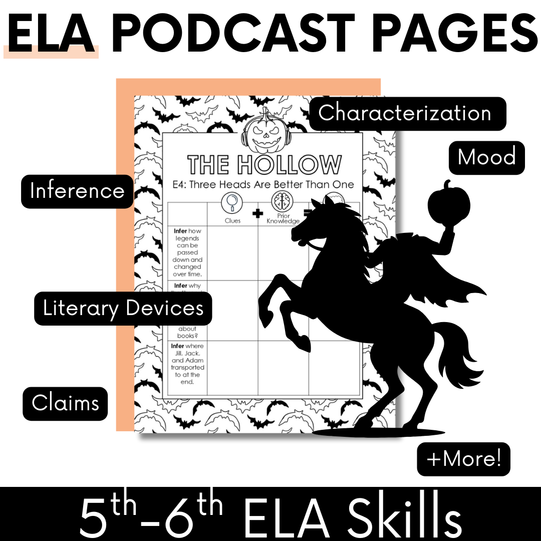Spooky Podcast Episodes for the ELA classroom - Building Book Love