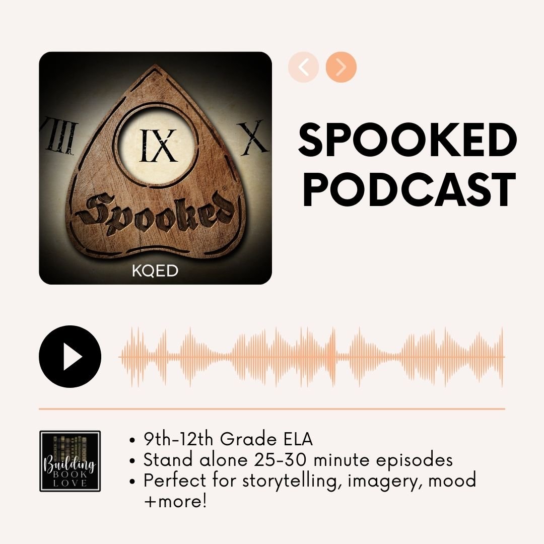 Spooky Podcast Episodes for the ELA classroom - Building Book Love