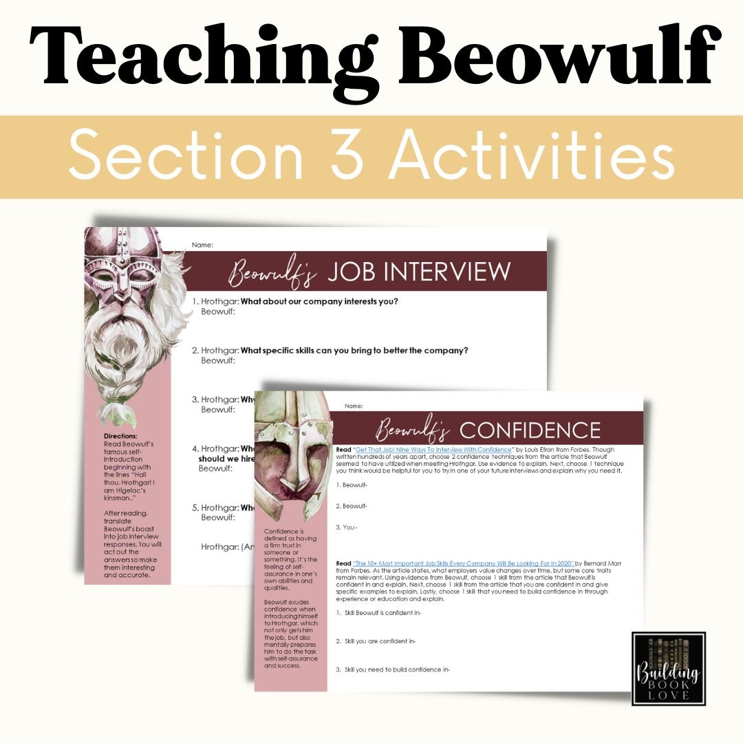 Meaningful & Fun Activities for Teaching Beowulf - Building Book Love