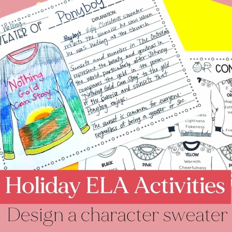 Christmas Holiday ELA Activities for Middle and High School - Building ...