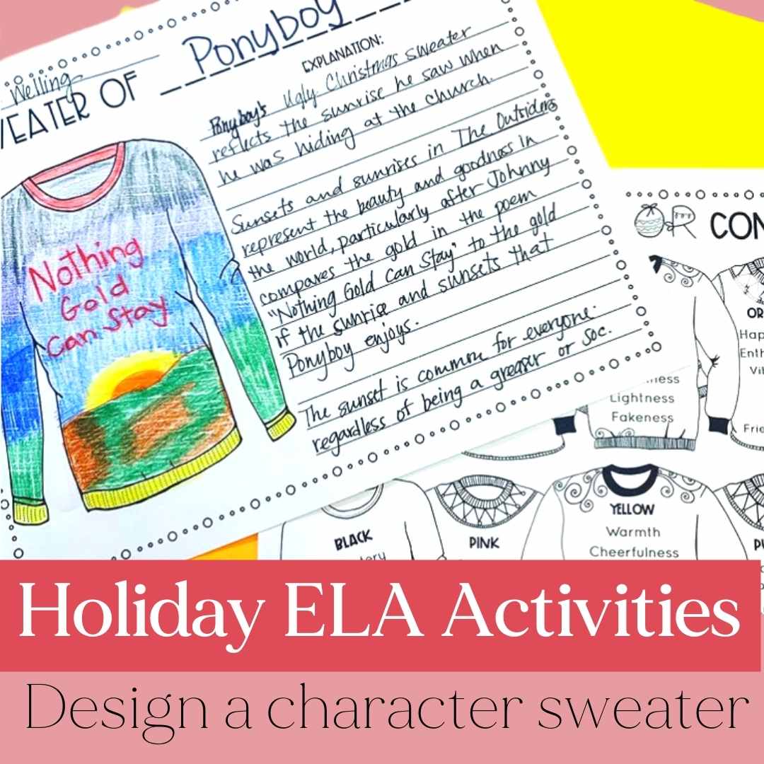 Christmas Holiday ELA Activities for Middle and High School - Building ...