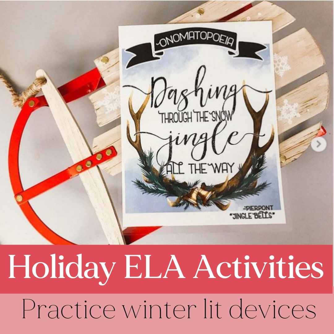 Christmas Holiday ELA Activities for Middle and High School - Building ...