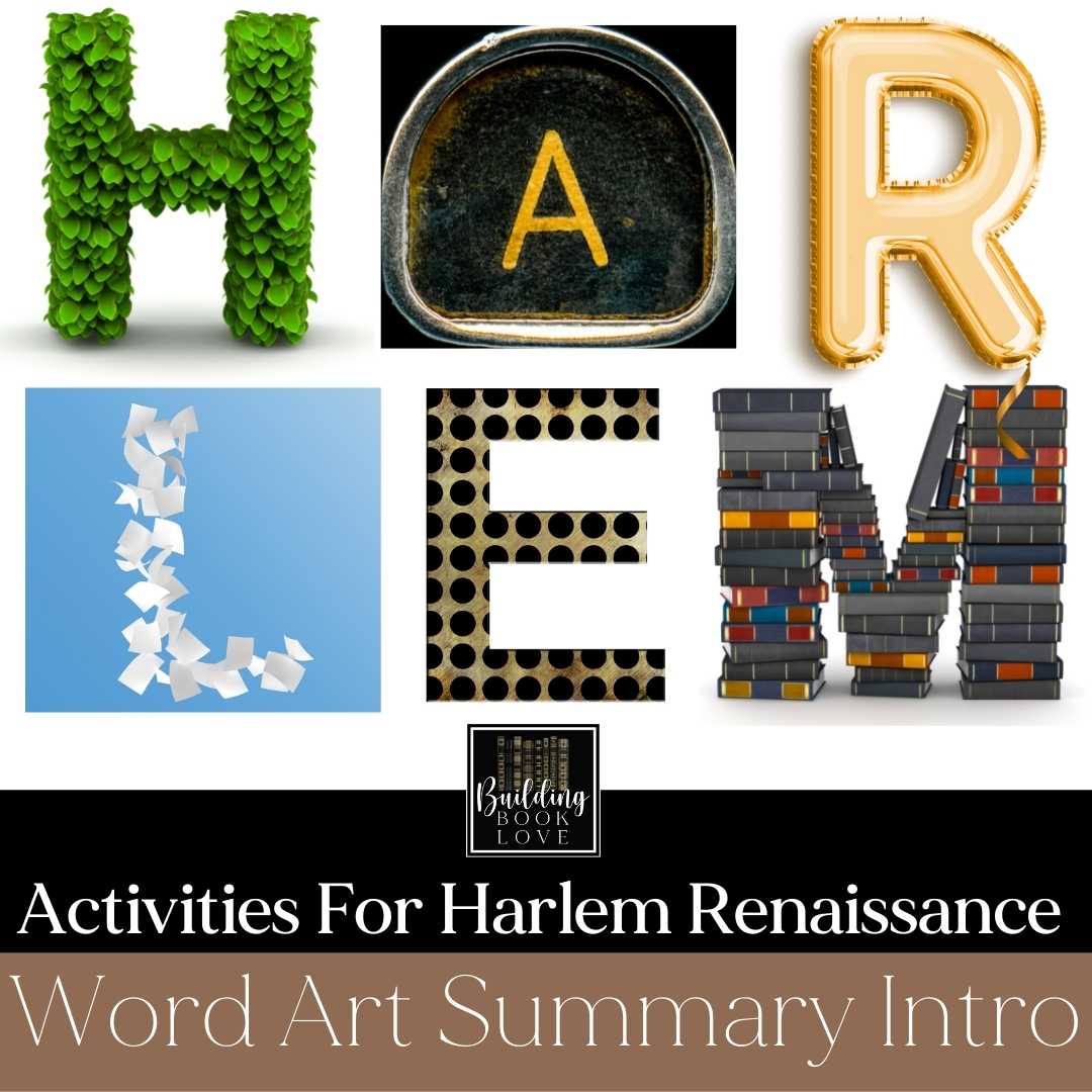 Creative Activities for Teaching the Harlem Renaissance - Building Book ...