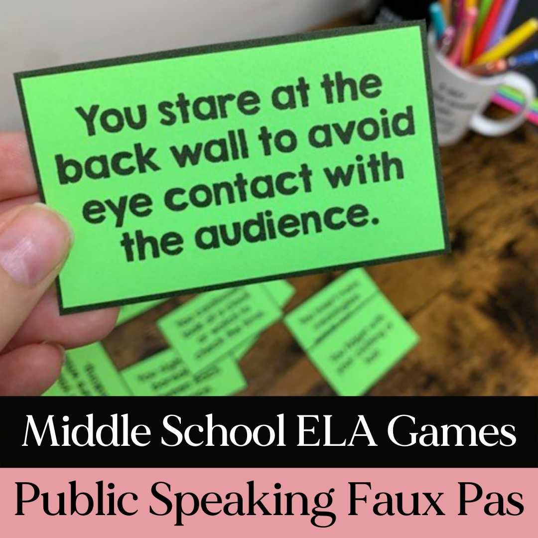 Interactive Middle School ELA Games for Grammar and Literacy - Building ...