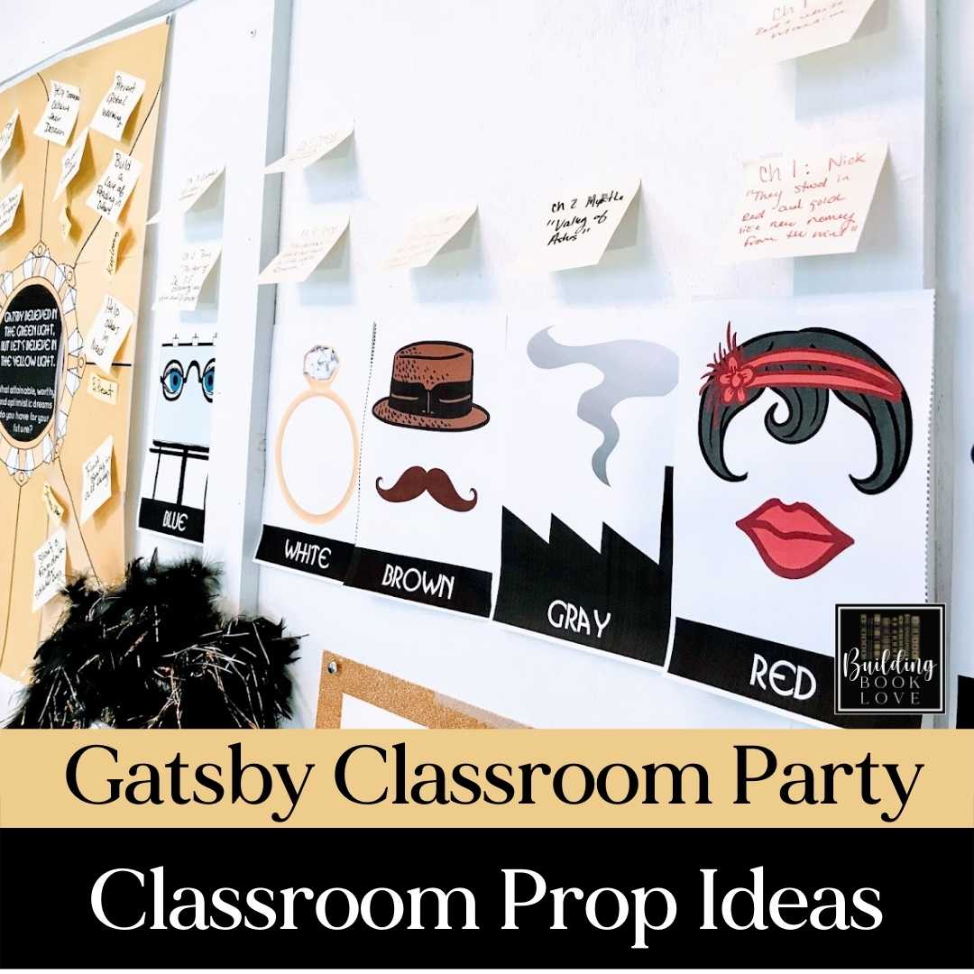 Ideas for Your Great Gatsby Classroom Party - Building Book Love