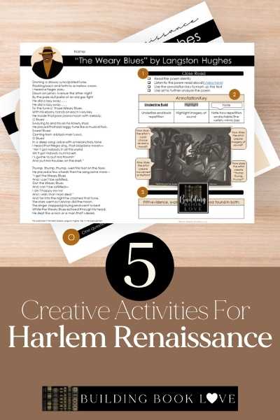 Creative Activities for Teaching the Harlem Renaissance - Building Book ...
