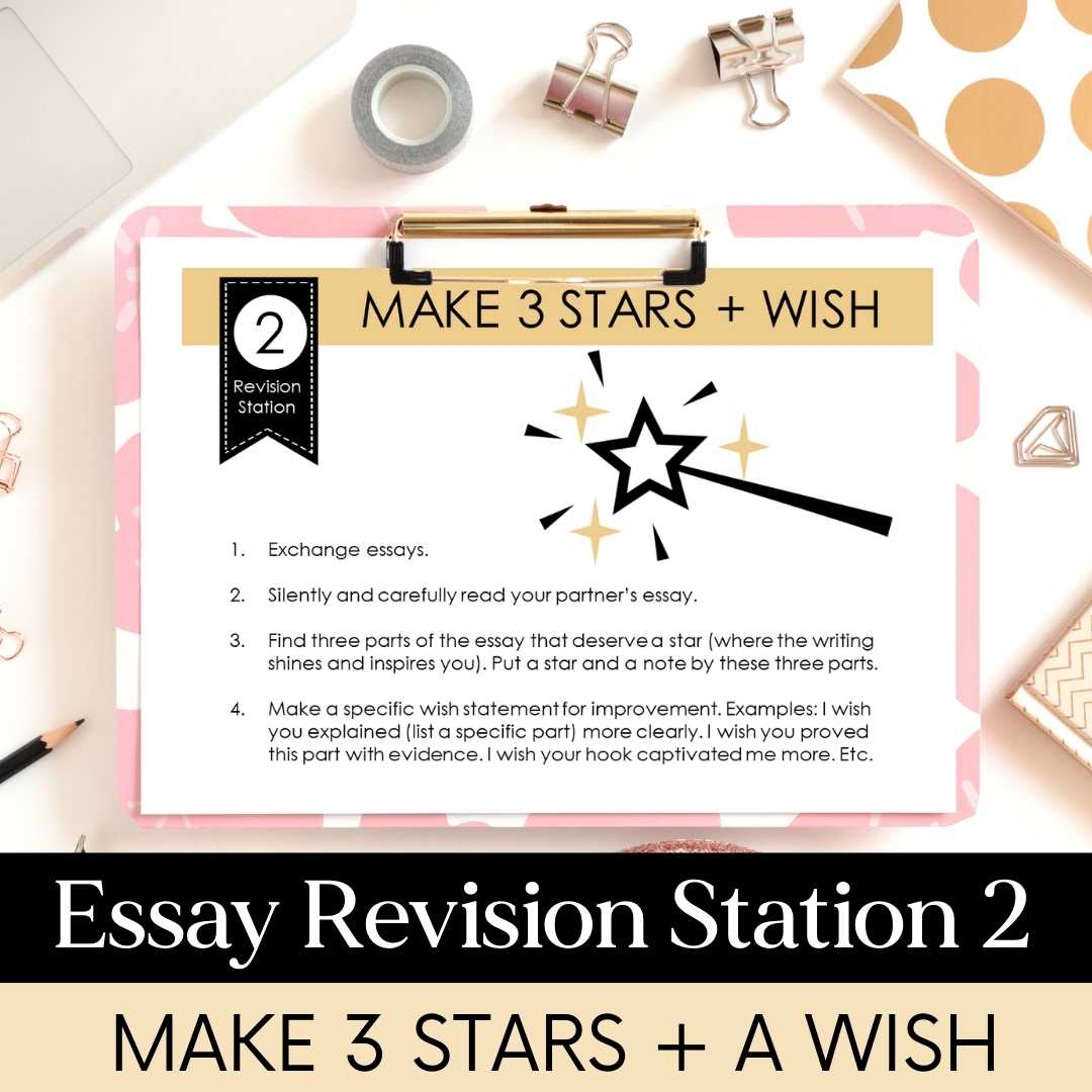 High School and Middle School ELA Essay Revision Stations - Building ...