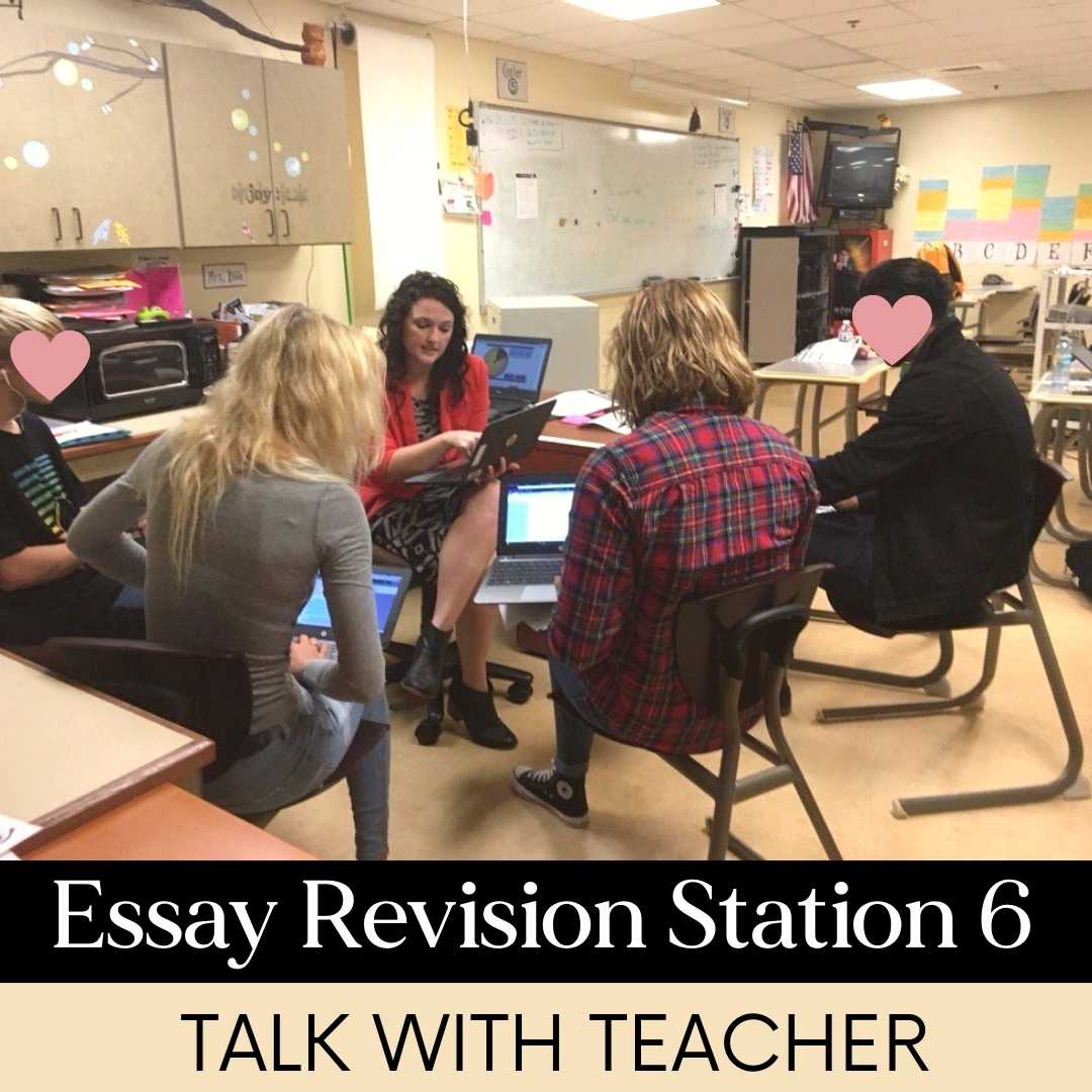 High School and Middle School ELA Essay Revision Stations - Building ...