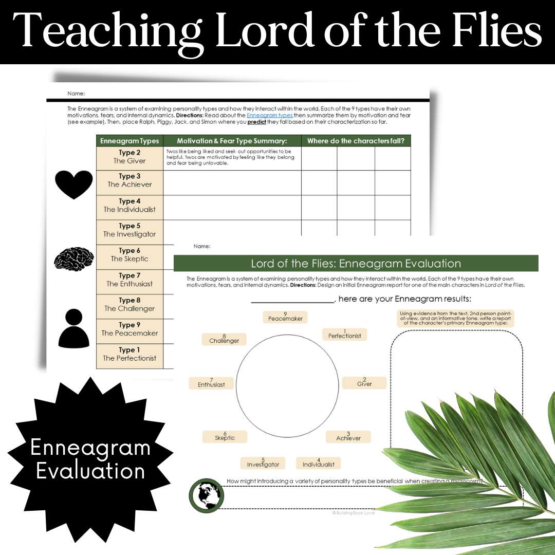 Meaningful & Fun Activities for Teaching Lord of the Flies - Building ...