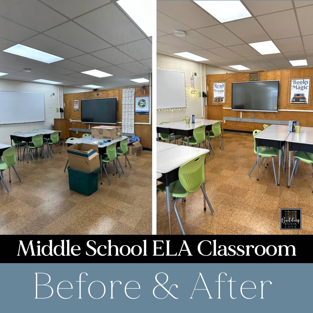 Light Academia Middle School ELA Classroom Decor - Building Book Love