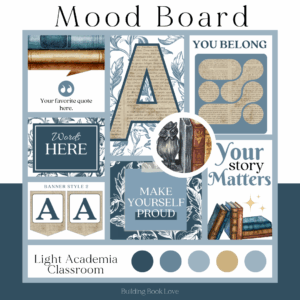 Light Academia Middle School ELA Classroom Decor - Building Book Love