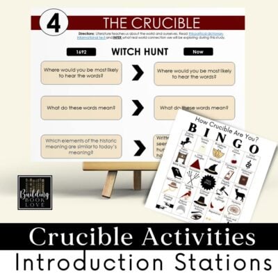 Meaningful and Fun Activities for Teaching The Crucible - Building Book ...