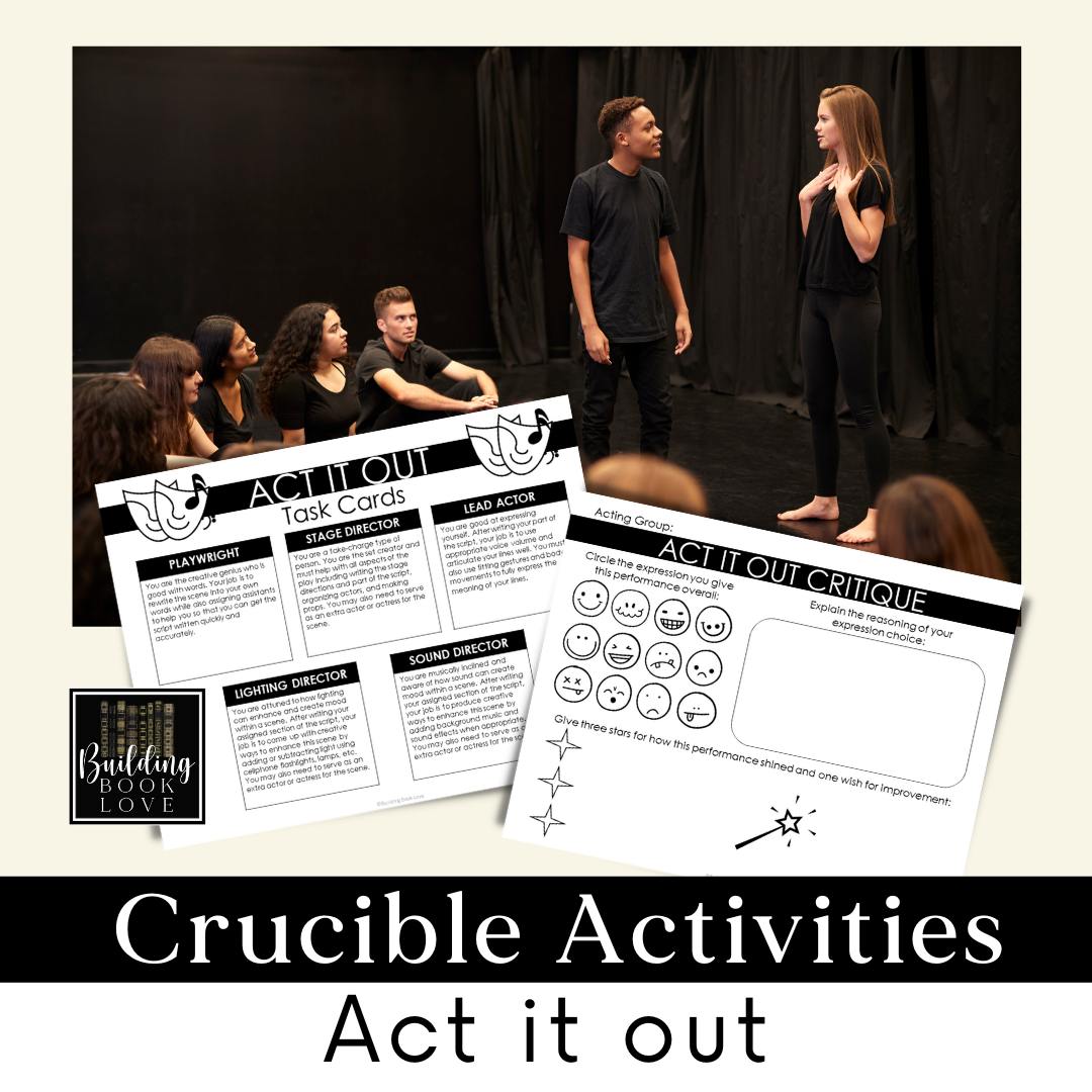 Meaningful and Fun Activities for Teaching The Crucible - Building Book ...