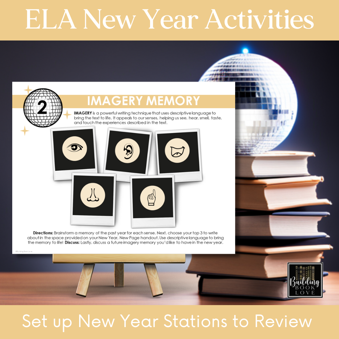 Middle & High School ELA New Year Activities - Building Book Love