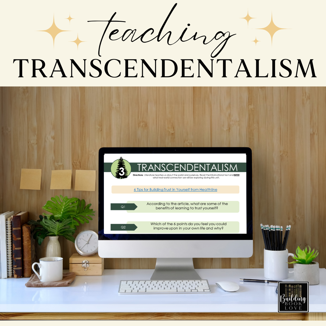 Meaningful & Fun Activities for Teaching Transcendentalism - Building ...
