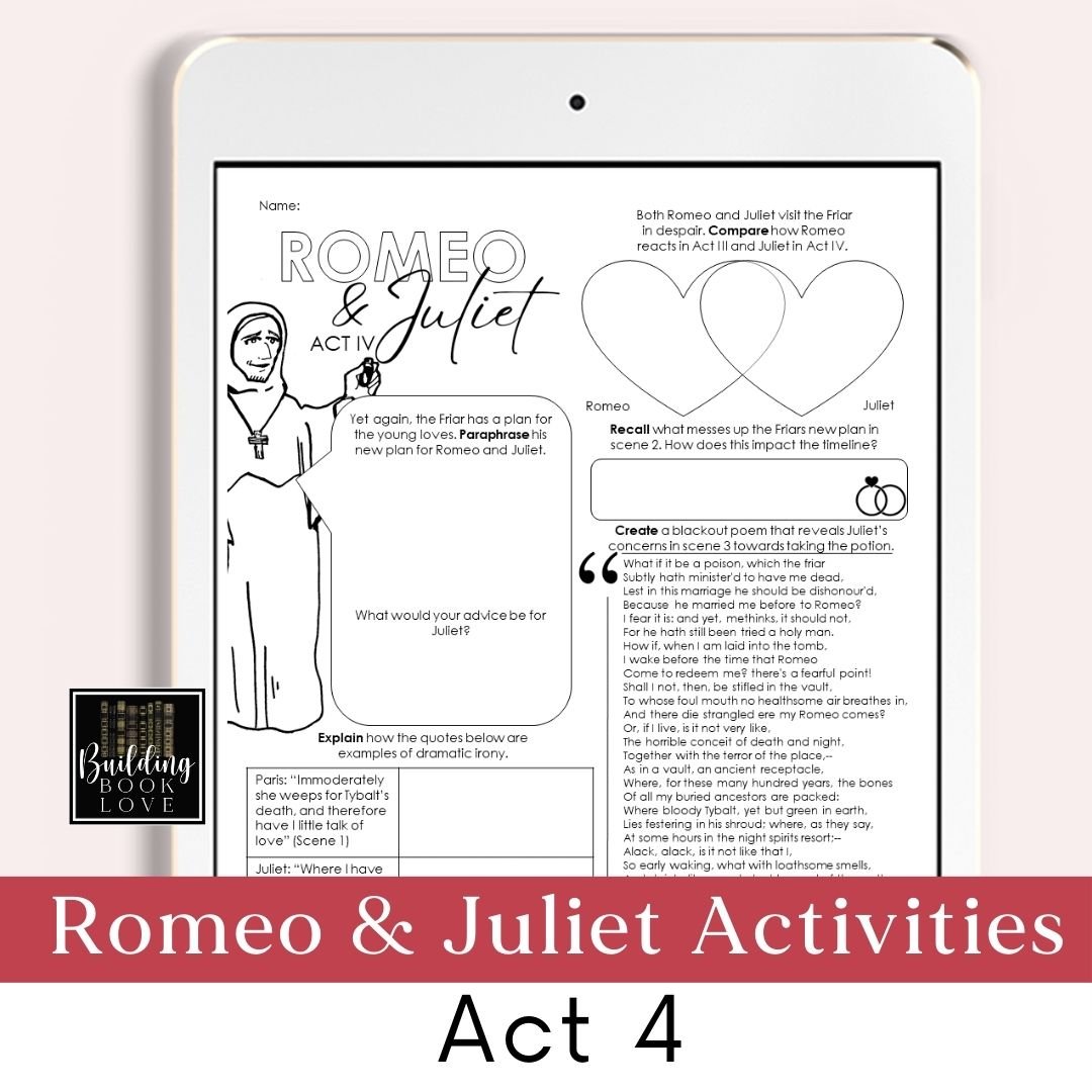 Romeo and Juliet Activities, Teaching Ideas, and Lessons - Building ...