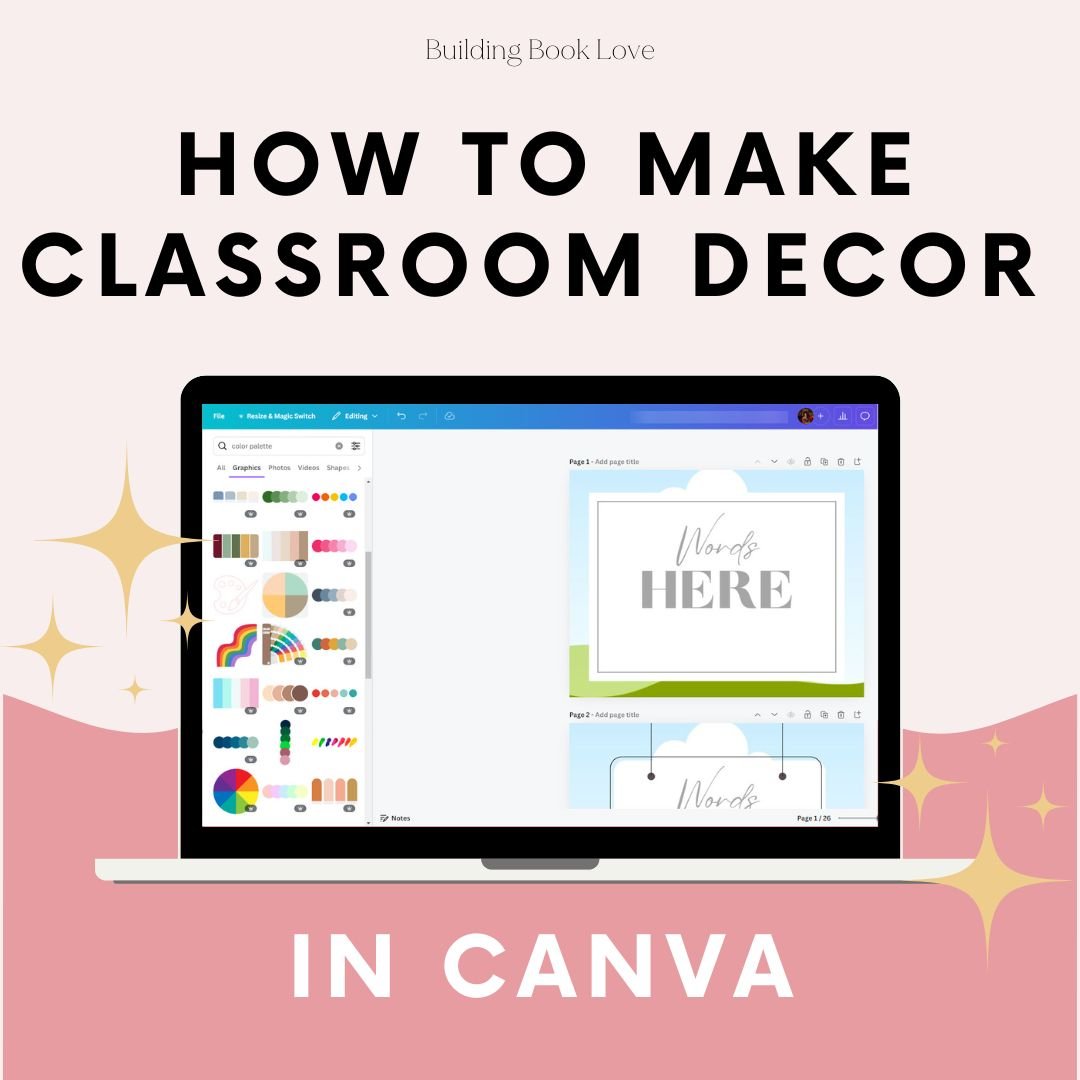 How to Make Classroom Decor Bundles in Canva - Building Book Love