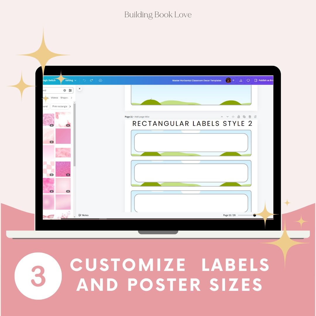 How to Make Classroom Decor Bundles in Canva - Building Book Love