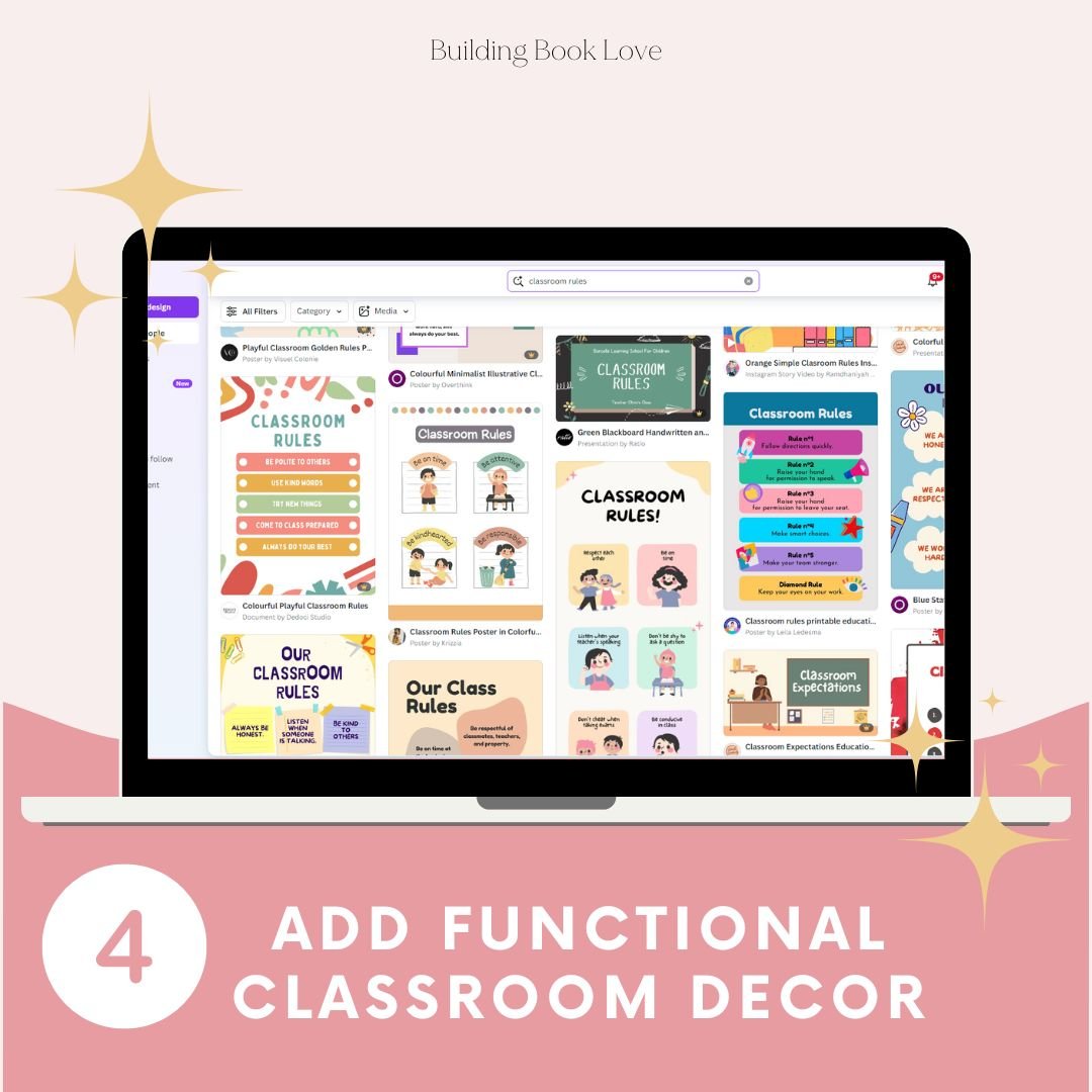 How to Make Classroom Decor Bundles in Canva - Building Book Love