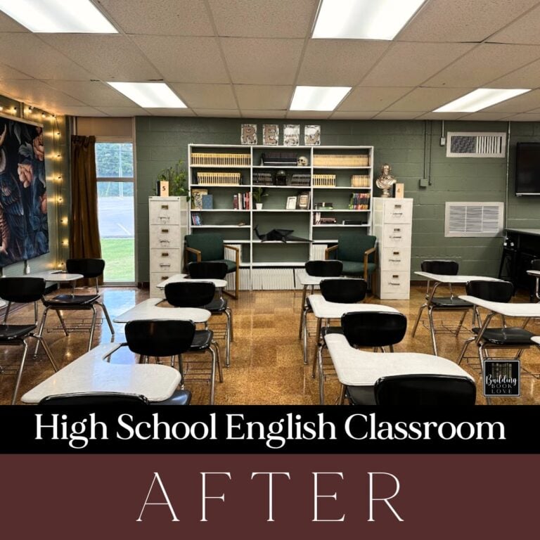 Dark Academia High School English Classroom Decor - Building Book Love