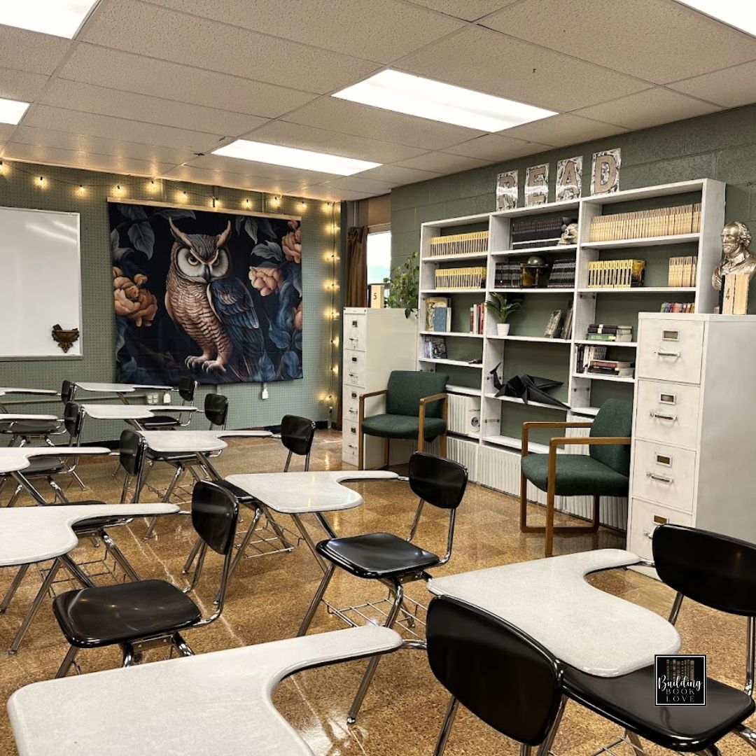 Dark Academia High School English Classroom Decor - Building Book Love