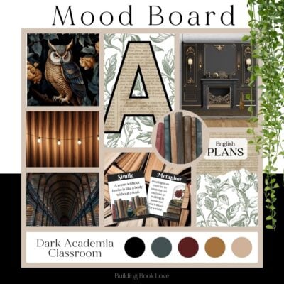Dark Academia High School English Classroom Decor - Building Book Love