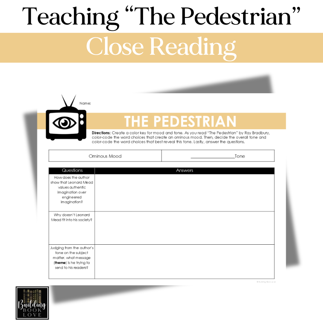 5 Activities for Teaching The Pedestrian by Ray Bradbury - Building ...