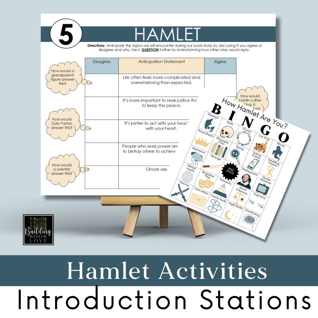 Hamlet Activities: Introduction, Lessons, and Teaching Ideas - Building ...