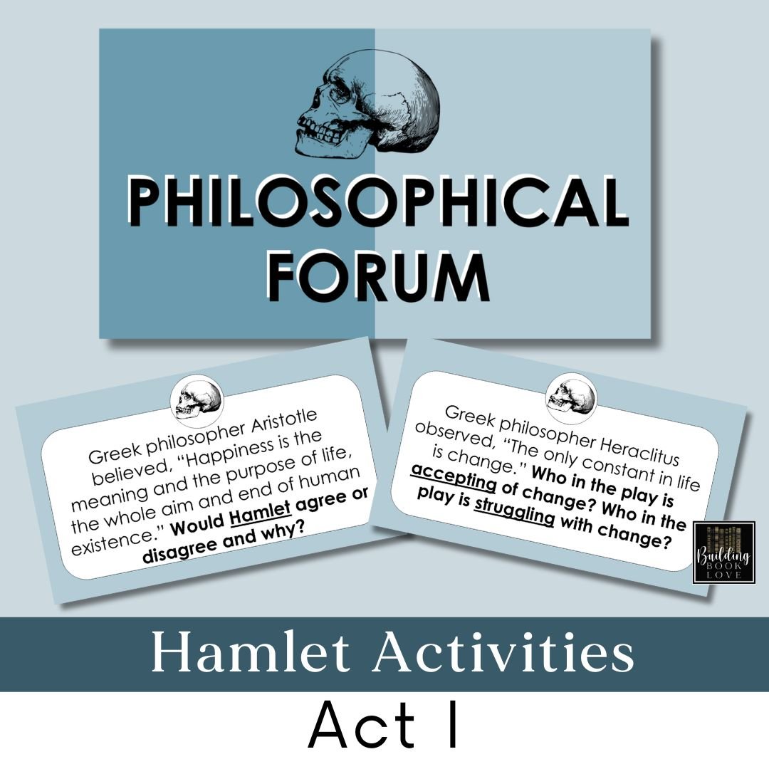 Hamlet Activities: Introduction, Lessons, and Teaching Ideas - Building ...