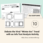 ELA Emergency Sub Plans for Middle School and High School English ...