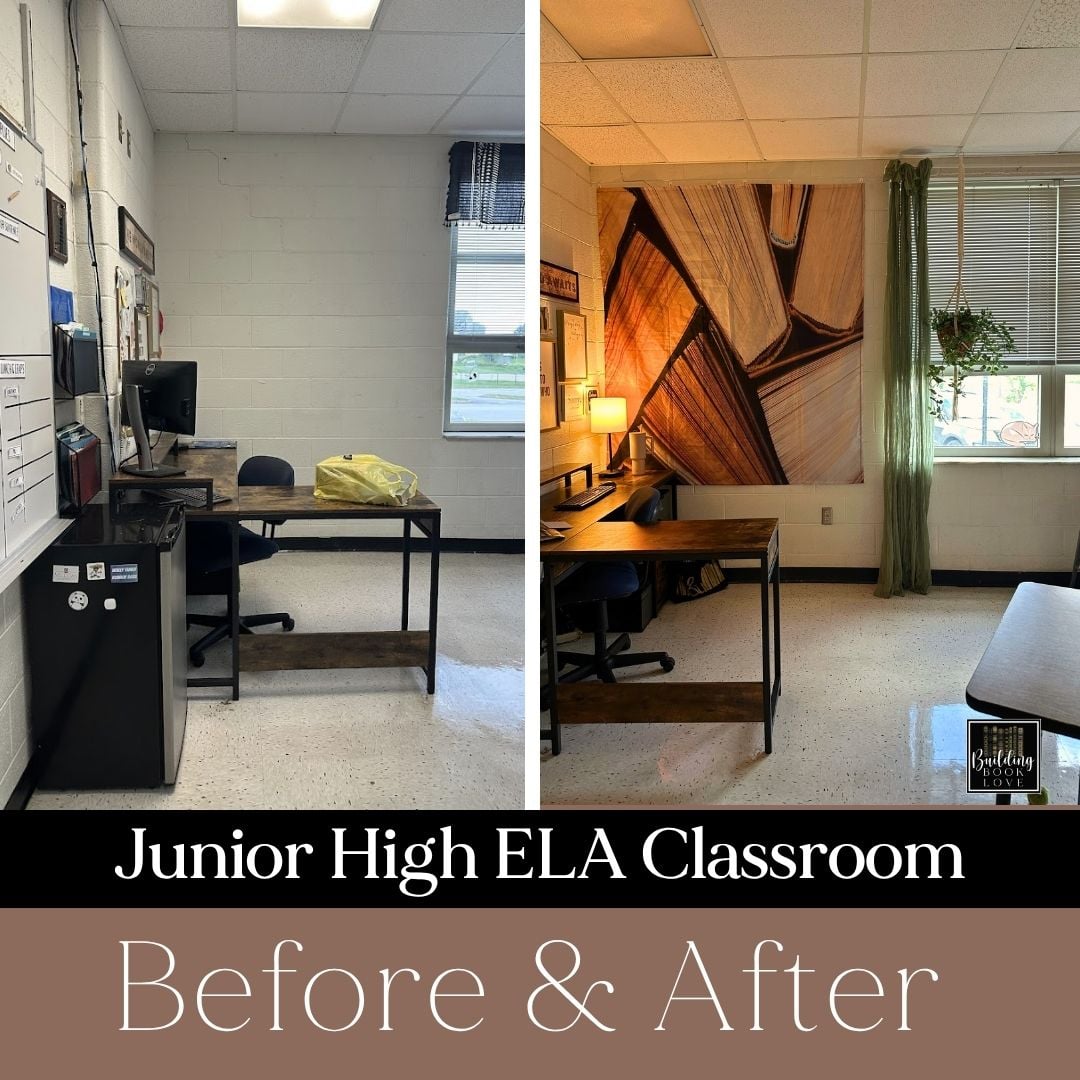 Cozy Cafe Themed Junior High ELA Classroom - Building Book Love