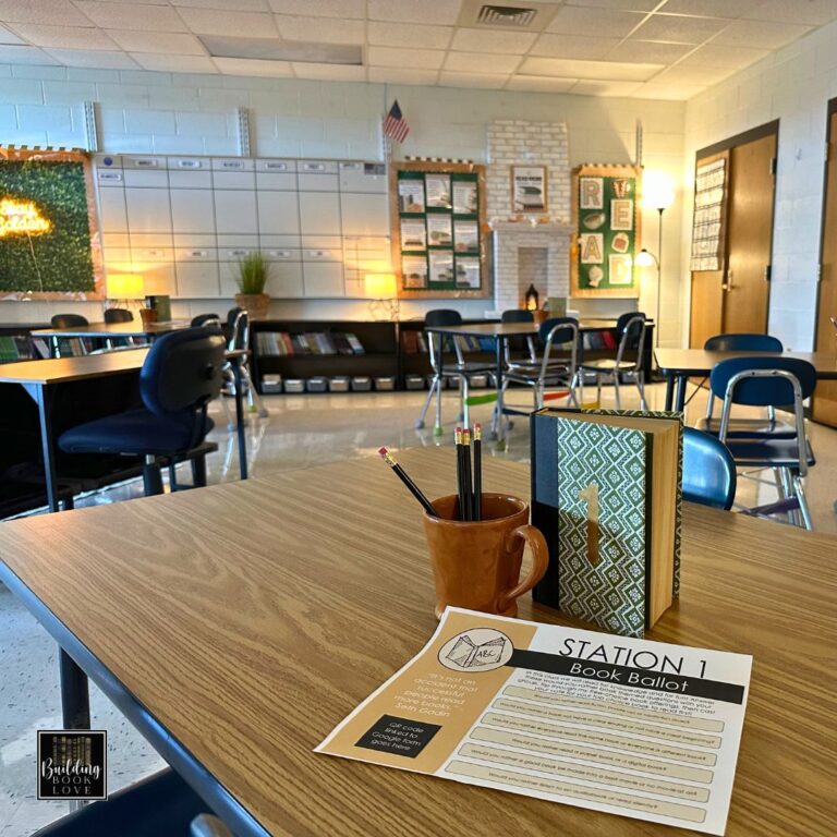 Cozy Cafe Themed Junior High ELA Classroom - Building Book Love