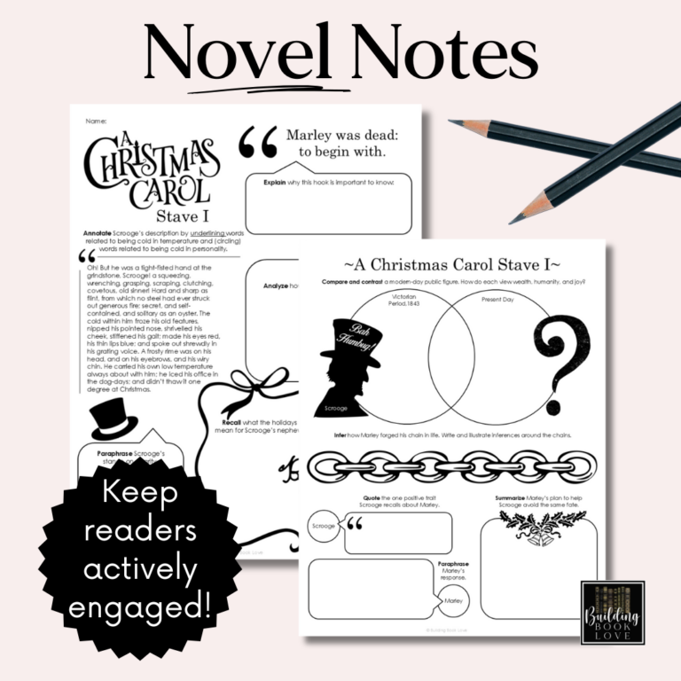 A Christmas Carol Teaching Ideas: Activities for a Festive Novel Study ...