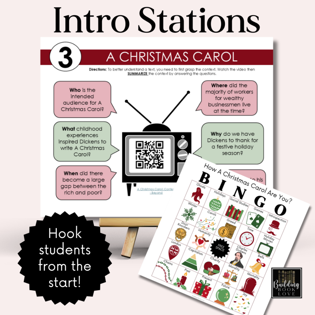 A Christmas Carol Teaching Ideas: Activities for a Festive Novel Study ...