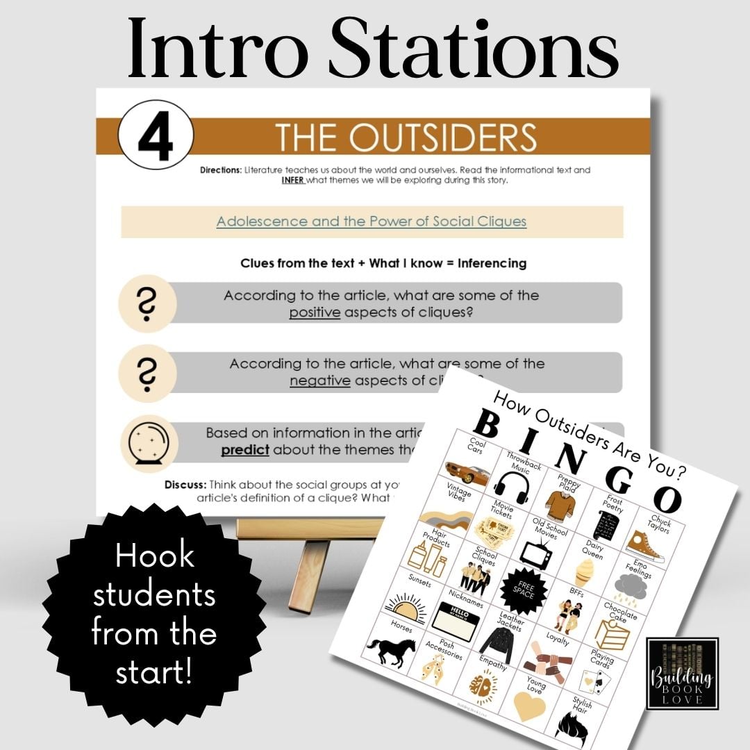 The Outsiders Lesson Plans: Activities, Themes, & Ideas - Building Book ...